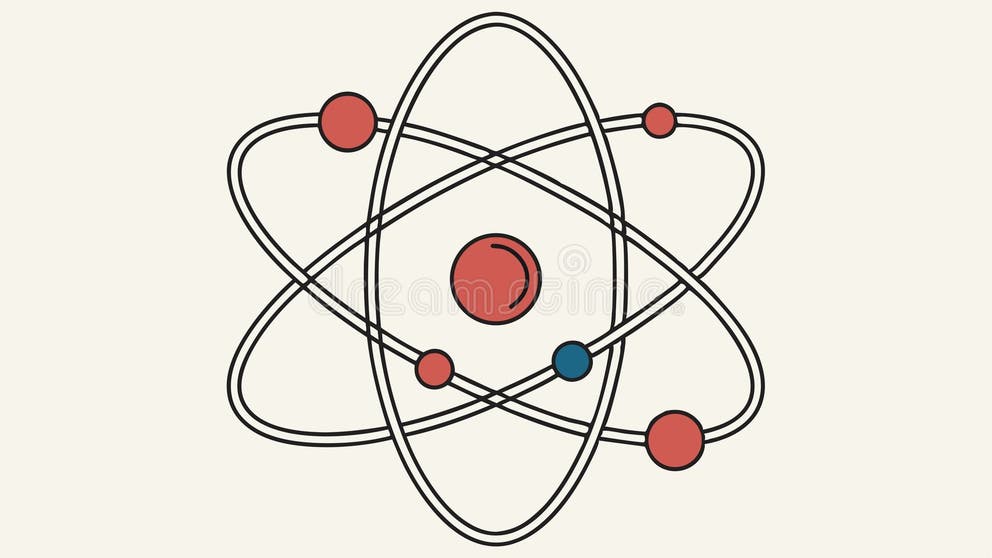 Classic Atomic Model Stock Illustrations – 106 Classic Atomic Model ...