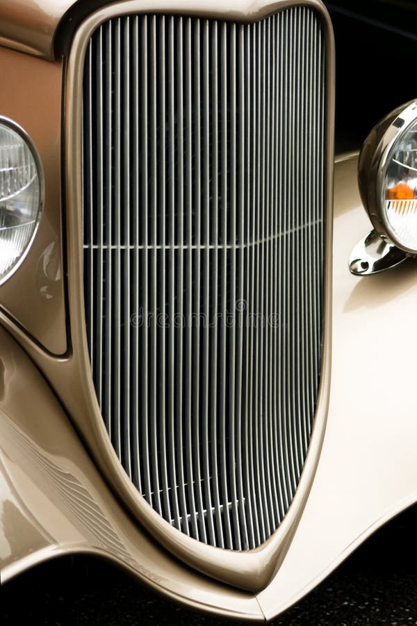 Classic car grill stock photo. Image of engine, grill - 6350798