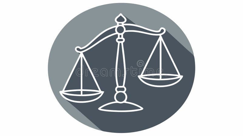 Classic Balance Scales, Symbolizing Justice and Equality, Vector Design ...