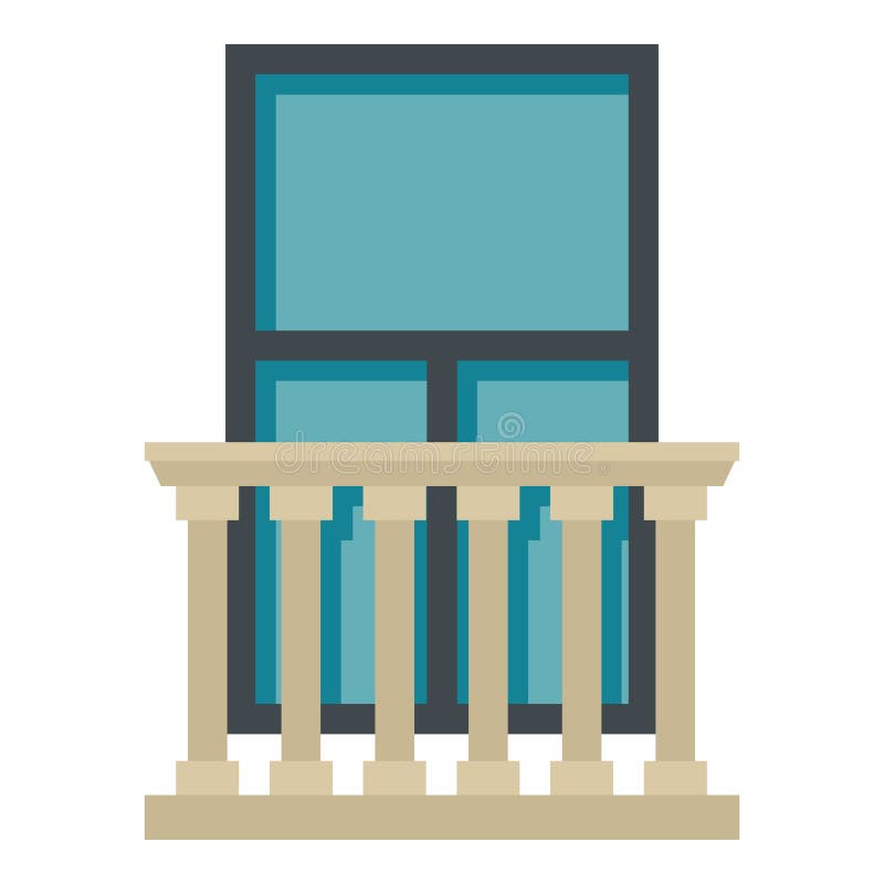 Classic Stone Balustrade Icon, Cartoon Style Stock Vector ...