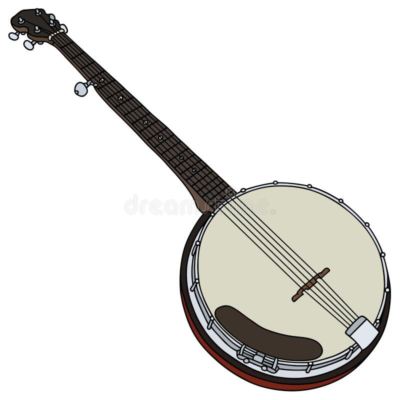 Classic banjo stock vector. Illustration of string, folk - 80579159