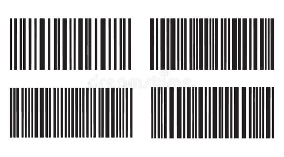Classic Barcode Set Vector Images for Product Identification Stock ...