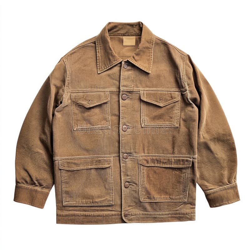A Classic Barn Jacket, Neatly Displayed Against a White Background ...