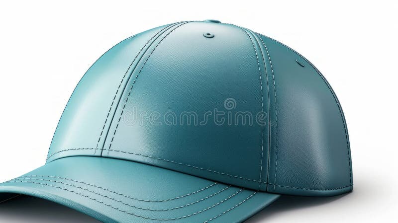 Classic Baseball Cap with a Clean, Cyan Design. the Cap Features a ...