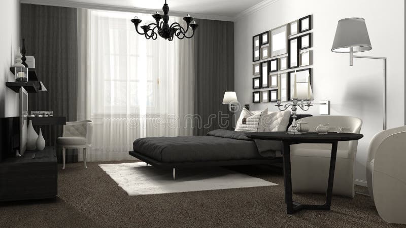 Classic Bedroom, Hotel, Resort Stock Image - Image of classicism ...