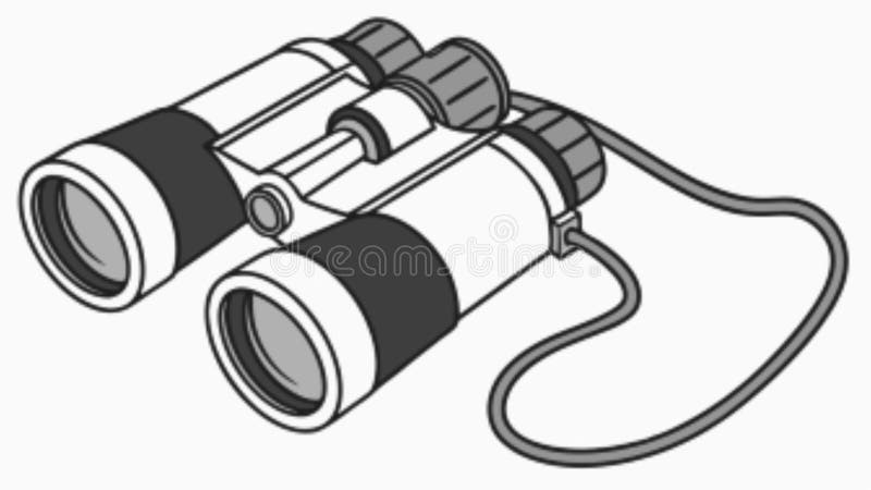 Classic Binoculars, Long Distance Vision, Vector Design Generative AI ...