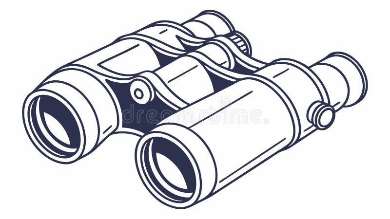 Classic Binoculars for Observation, Exploration Vision Tool, Vector ...