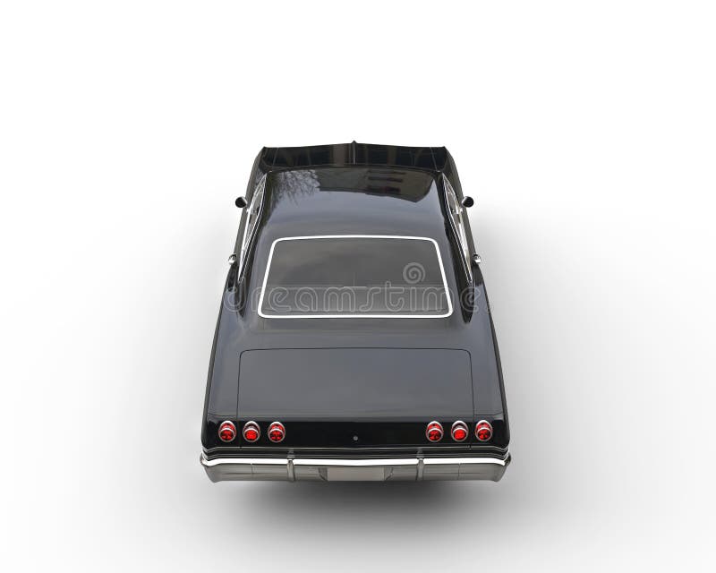 Classic Black Car - Studio Shot Stock Photo - Image of antique, chrome ...