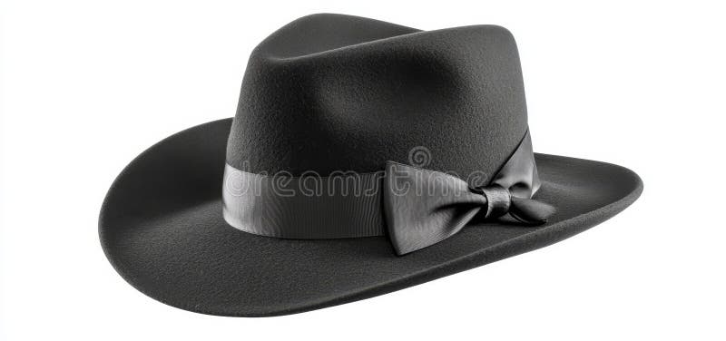 This Classic Black Fedora Features a Sleek Design that Complements ...