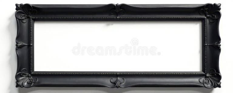 Classic Black Frame, Sharp Edges, White Backdrop , Antique, Clean ...
