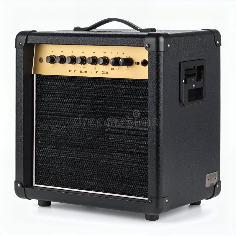 Portable Guitar Amplifier with Knobs and Handle for Musical Instrument ...