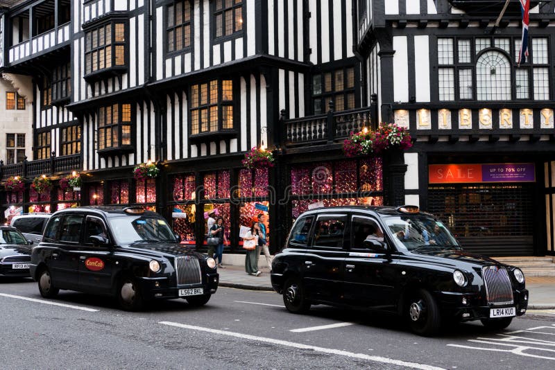 Traditional London Taxis, Black Cabs Editorial Photography - Image of ...