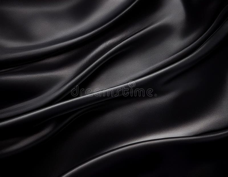 Classic Black Velvet Texture with a Matte Finish and Subtle Shine Stock ...