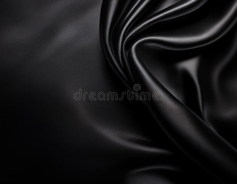 Classic Black Velvet Texture with a Matte Finish and Subtle Shine Stock ...