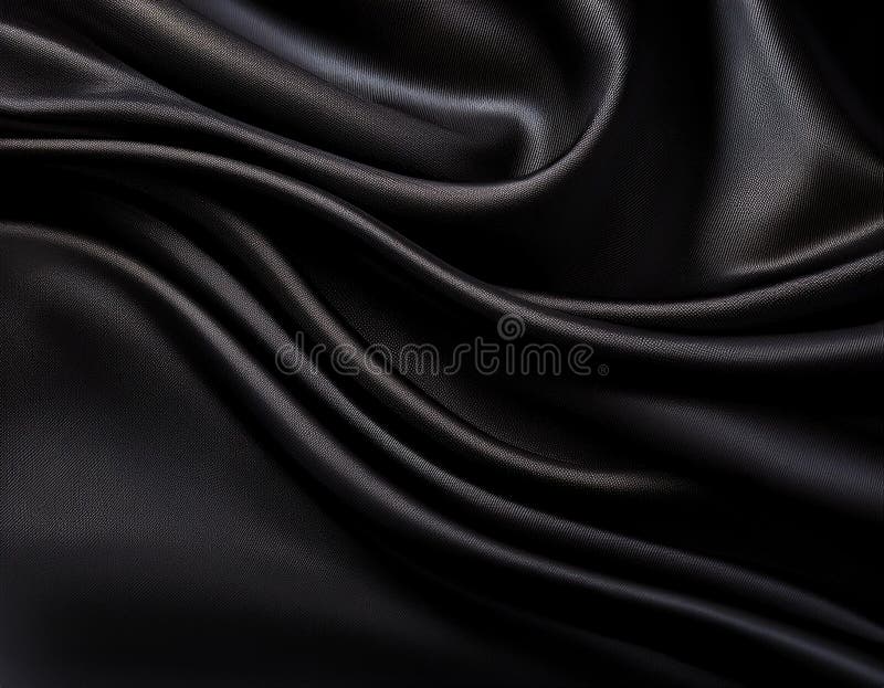 Classic Black Velvet Texture with a Matte Finish and Subtle Shine Stock ...