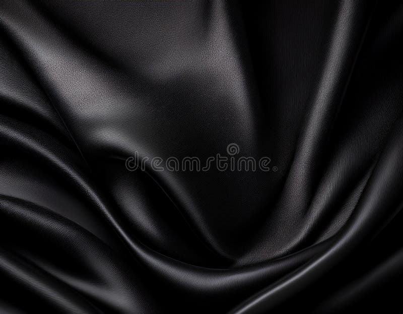 Classic Black Velvet Texture with a Matte Finish and Subtle Shine Stock ...