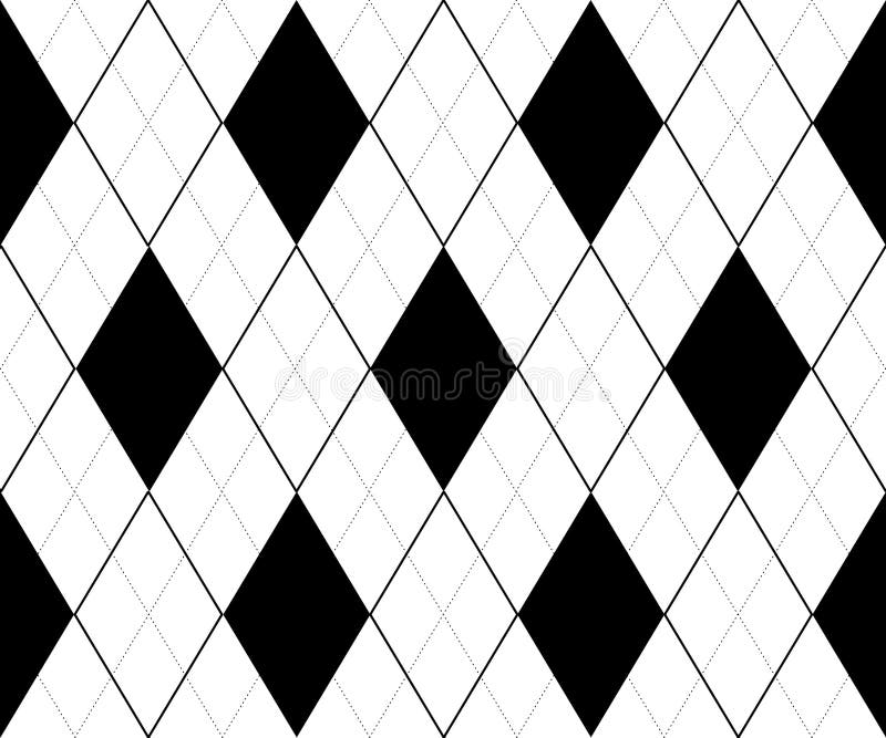 Classic Black and White Argyle Pattern for Fabric Print,wallpaper ...