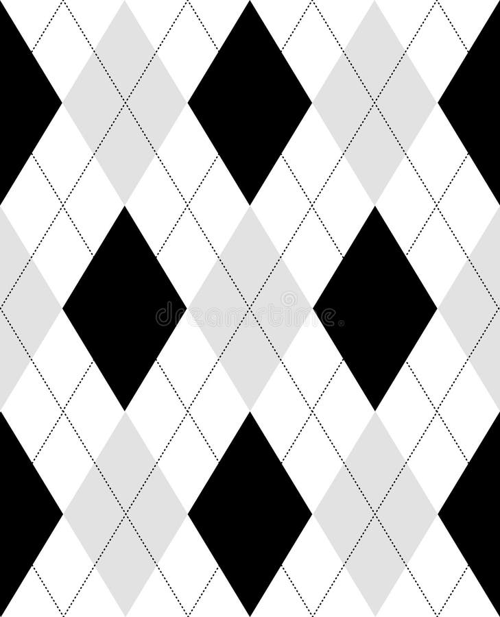 Classic Black and White Argyle Pattern for Fabric Print,wallpaper ...