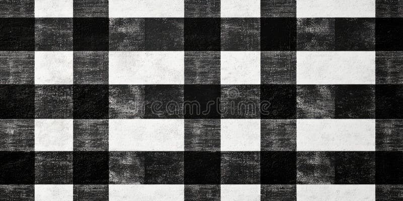 Classic Black and White Checkered Pattern with Glossy Finish Background ...