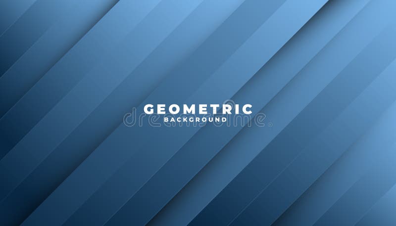 Classic Blue Abstract Geometric Background. Modern Shape Concept Stock ...