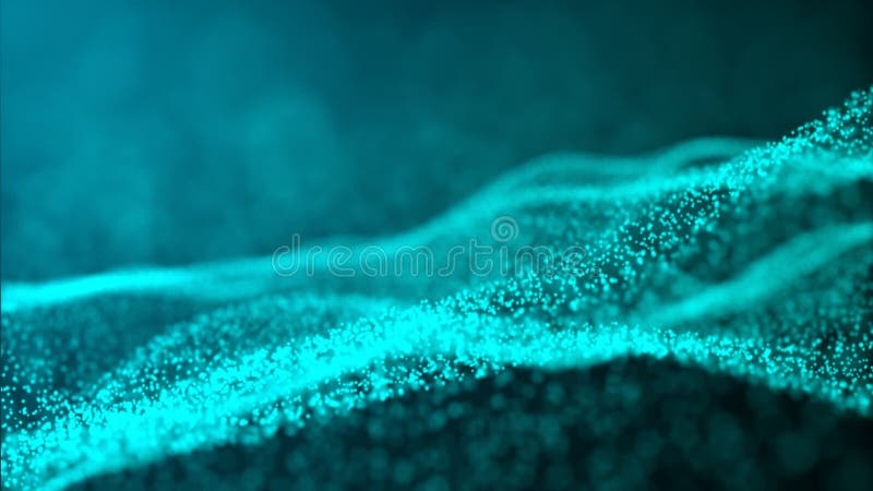 Classic Blue Abstract Motion Background Shining Particles Stock Video ...