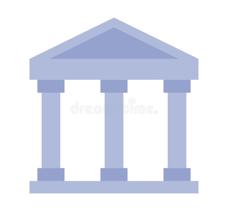 Classic blue bank stock vector. Illustration of banking - 229872132