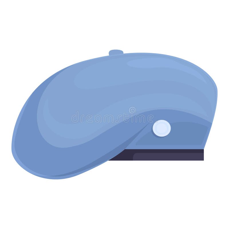 Classic Blue Beret Flat Vector Illustration Stock Vector - Illustration ...