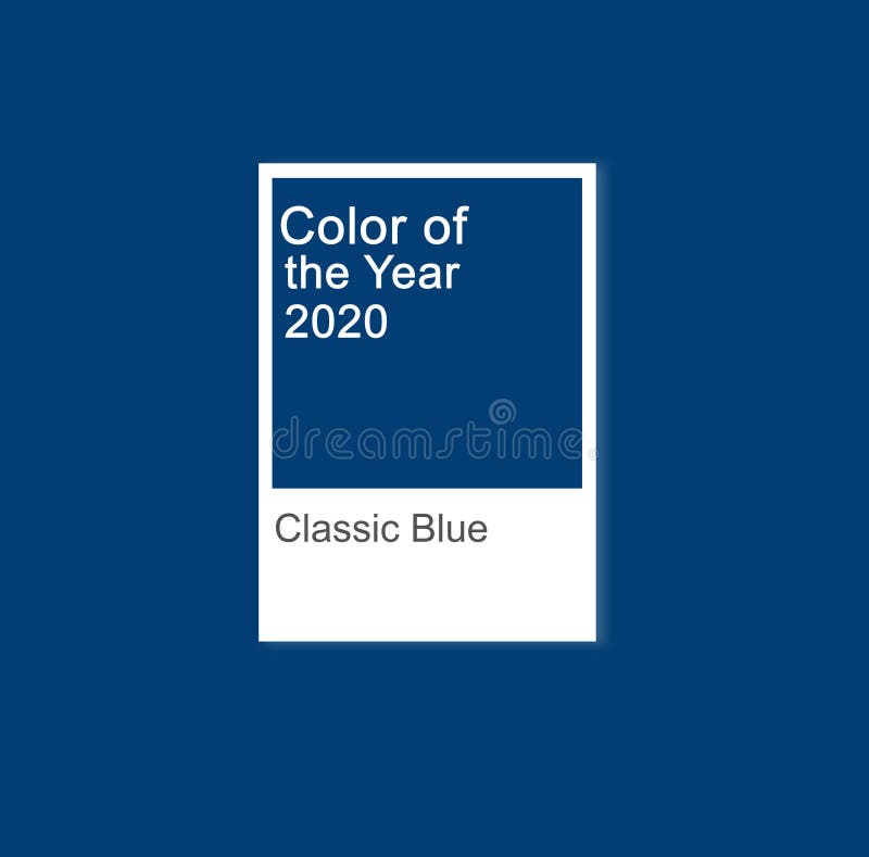Classic Blue Color 2020 Concept. Copy Space. Blurred Editorial Stock ...