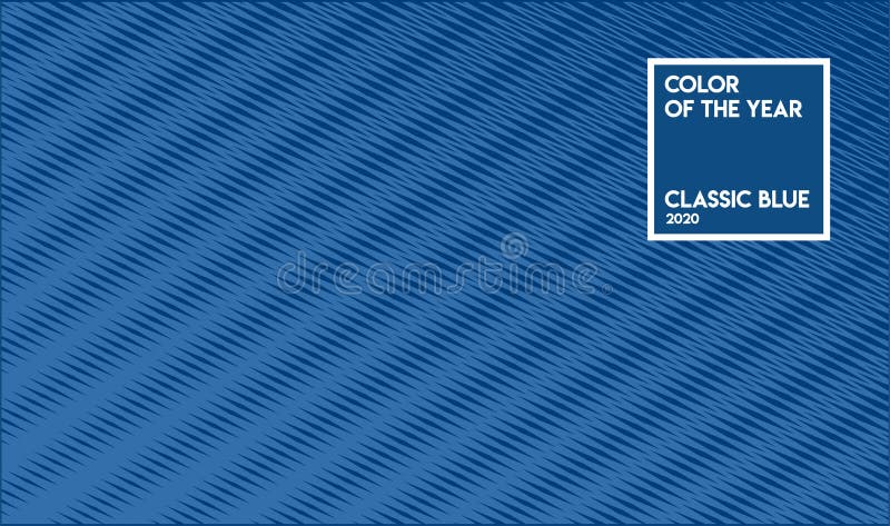 Classic Blue Color Sample. Vector Stock Vector - Illustration of ...