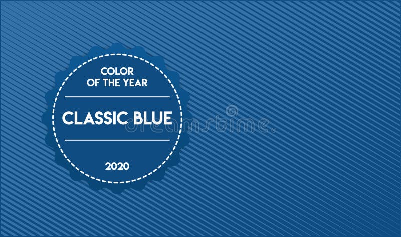 Classic Blue Color Sample. Vector Stock Vector - Illustration of ...