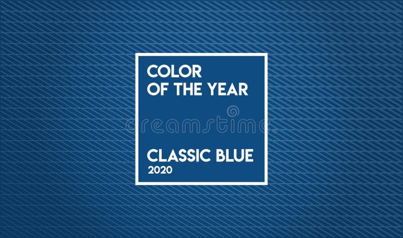 Classic Blue Color Sample. Vector Stock Vector - Illustration of ...