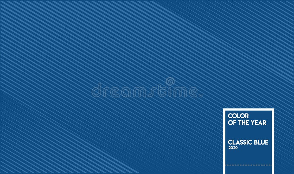 Classic Blue Color Sample. Vector Stock Vector - Illustration of frame ...
