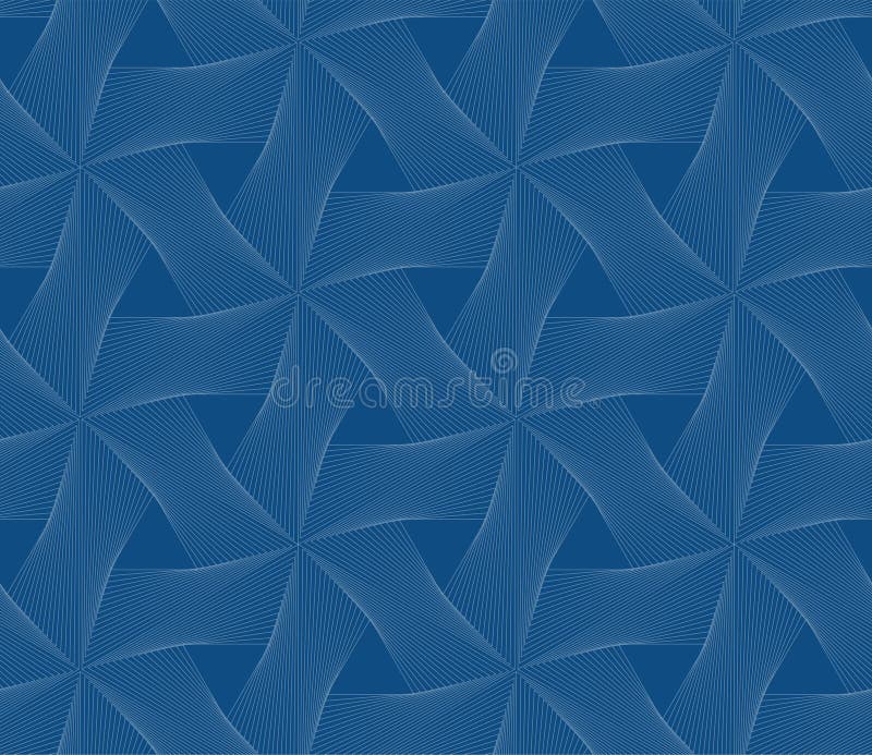 Classic Blue Color 2020 Web Graphic Pattern. Vector Blue Guilloche ...