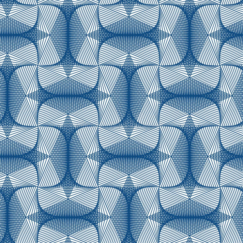 Classic Blue Color 2020 Web Graphic Pattern. Vector Blue Guilloche ...