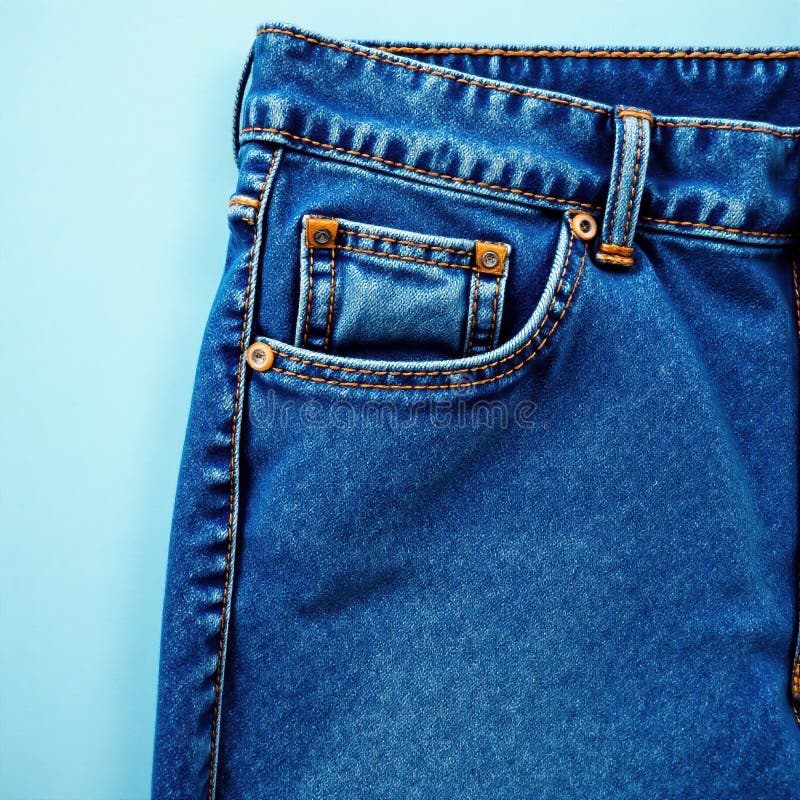Classic Blue Denim Pocket, Worn Texture, Clean Background , Denim ...