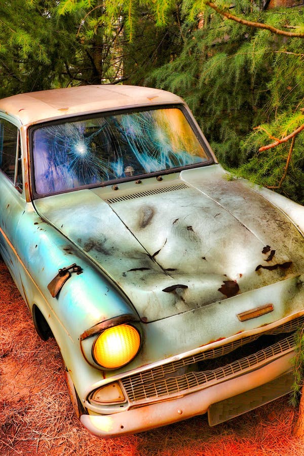 Classic Blue Ford Anglia stock photo. Image of auto - 104566034