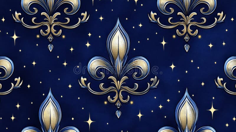 Fleur De Lis Wallpaper Stock Illustrations – 1,406 Fleur De Lis Wallpaper Stock Illustrations ...