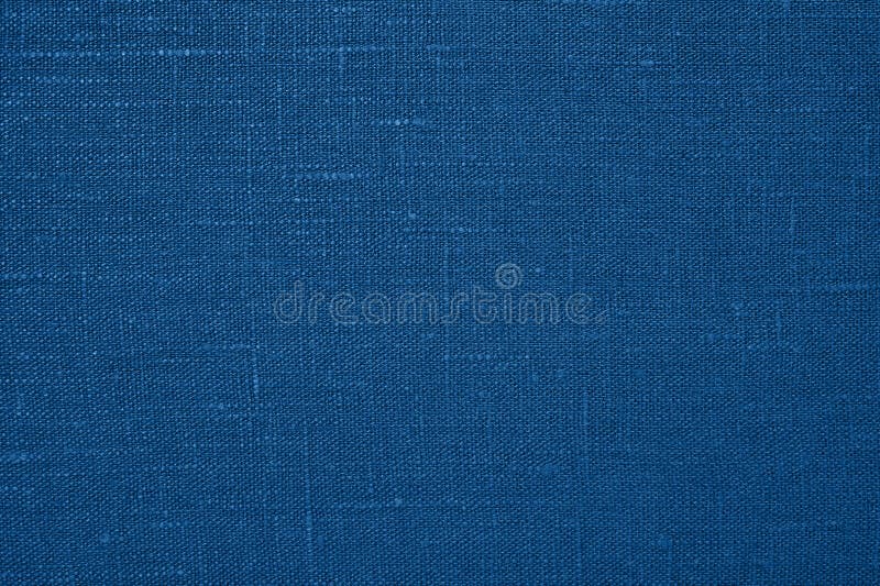 Classic Blue Linen Fabric Texture Background Stock Photo - Image of ...