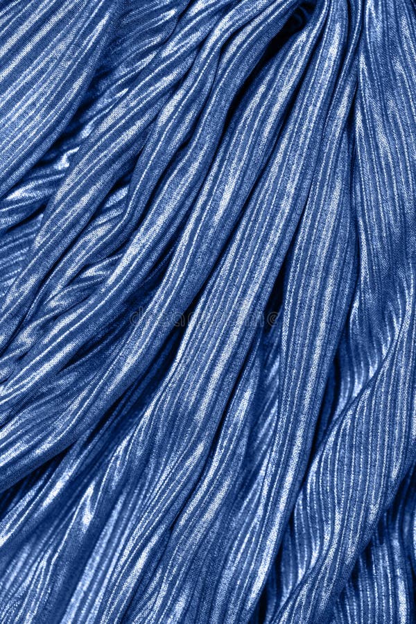 Classic Blue Metallic Colored Fabric Texture. Concept of Color of 2020 ...