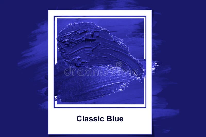 Classic Blue Abstract Background. Color Trend 2020 Editorial ...