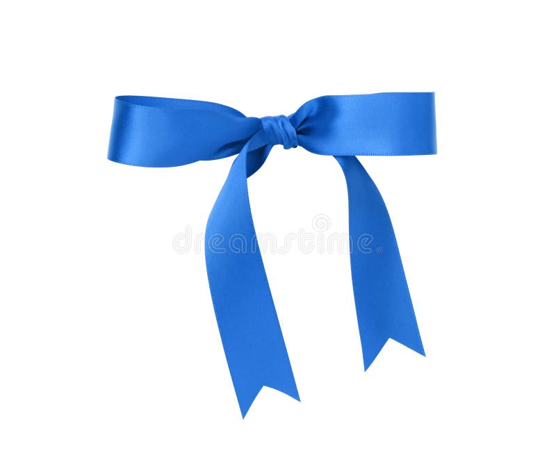 Classic blue ribbon bow stock photo. Image of ribbon - 46509690