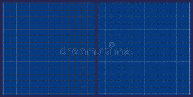 Square Grid Pattern Standard Blue School Notebook Sheet Paper Art Blue ...