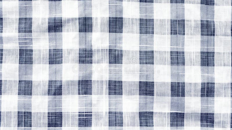 Classic Blue and White Checkered Fabric Pattern with a Timeless, Cozy ...