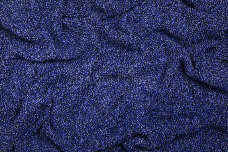 Blue Wool Knitting Pattern Close Up Stock Image - Image of natural ...