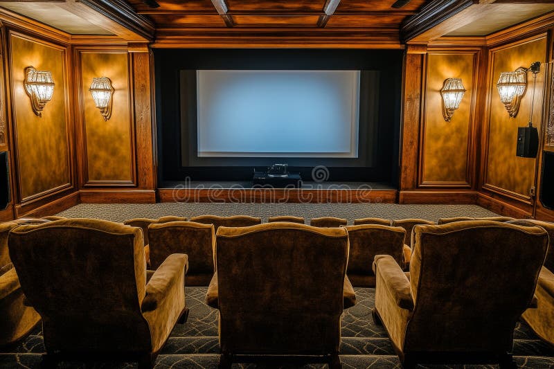 A Classic Boardroom is Showcased in Ultra HD, Complete with a Projector ...