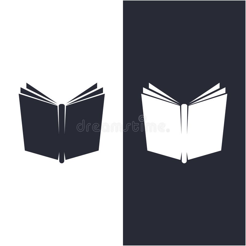 Classic Book Story Logo Inspiration, Quill and Book Logo Vertical Shape ...