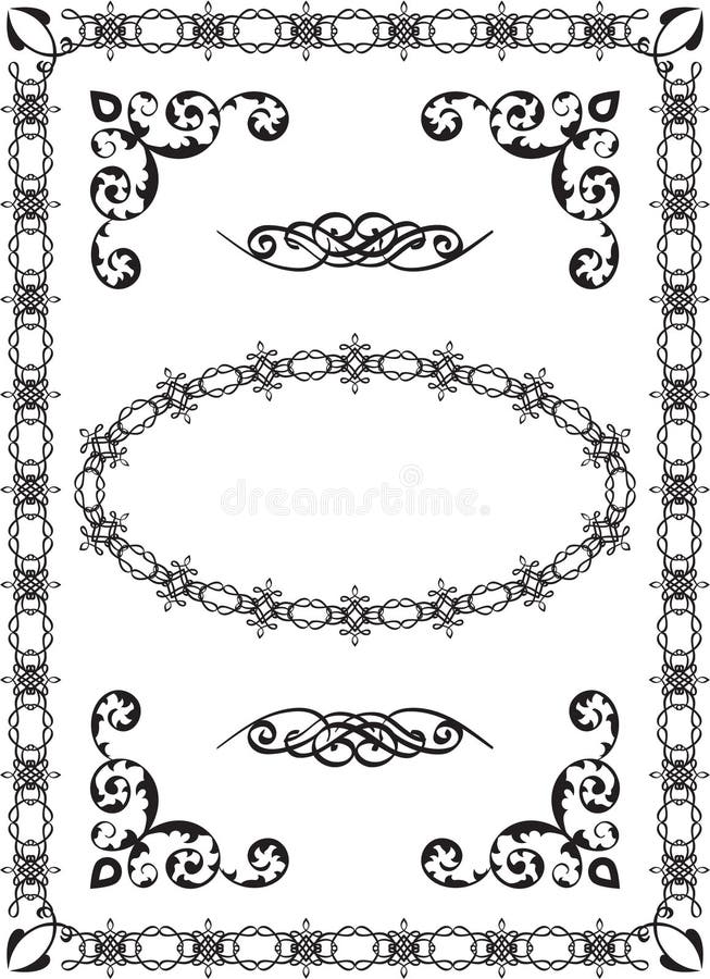 Classic border frames stock vector. Illustration of paper - 18741545