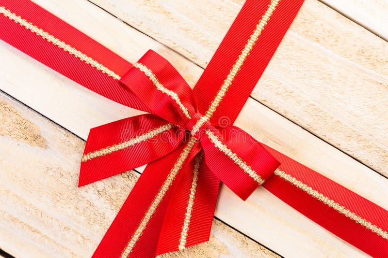 Ribbon bow stock photo. Image of wraping, wood, rustic - 88379310