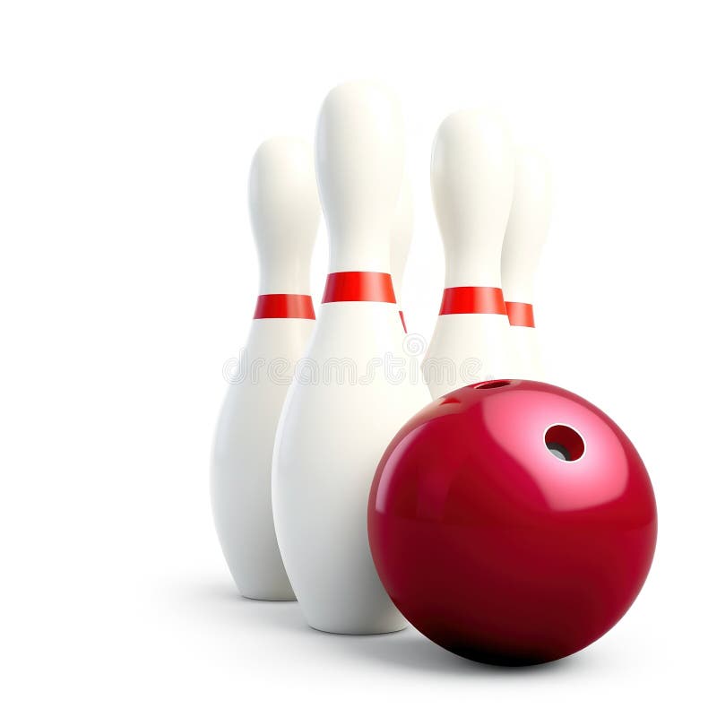 Classic Bowling Pins Vector Illustration for Design Elements ...