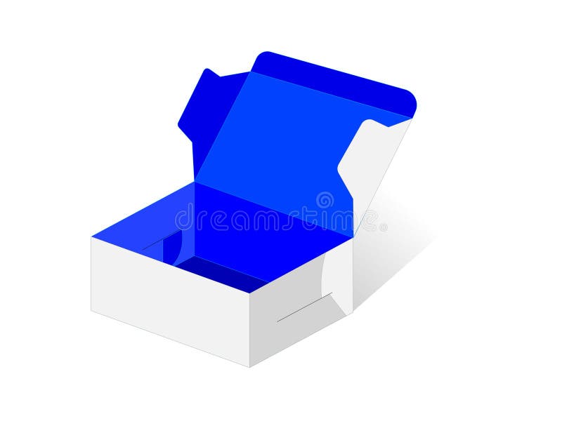 Classic Box, Storage Box, Shipping Box, 3d Box Dieline Template Stock ...